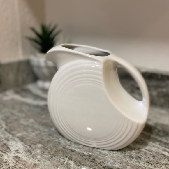 Fiestaware | Dining | Large Disk Pitcher L White Fiesta Ware | Poshmark